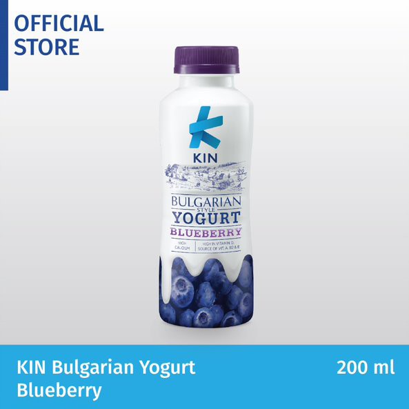 KIN Bulgarian Yogurt Blueberry 200 ml | Shopee Indonesia