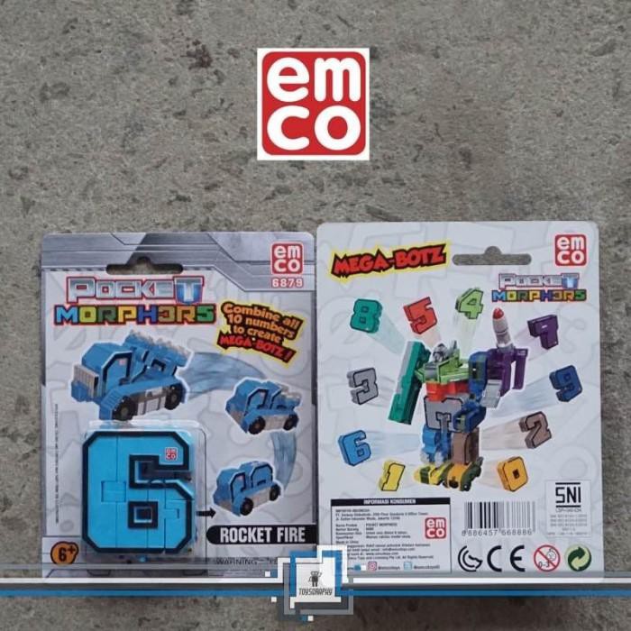 Jual Emco POCKET MORPHERS - Number 6 Robot Transformers Angka Combiner ...
