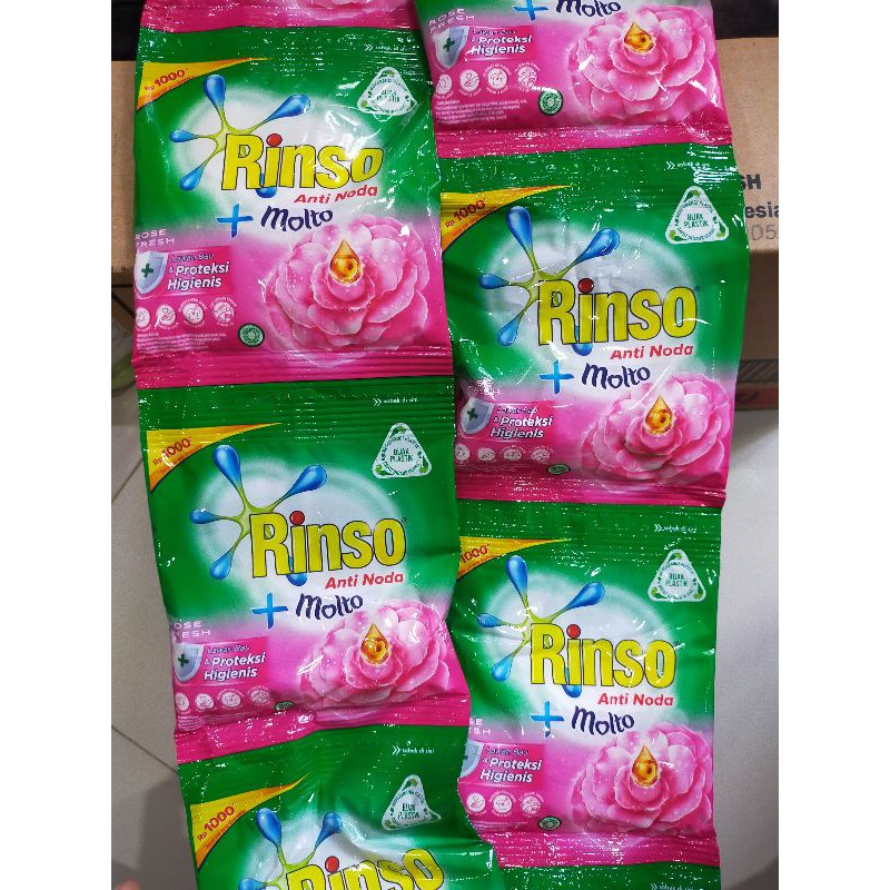 Jual Rinso+Molto Rose Fresh sachet 6x40gr(per renceng) | Shopee Indonesia