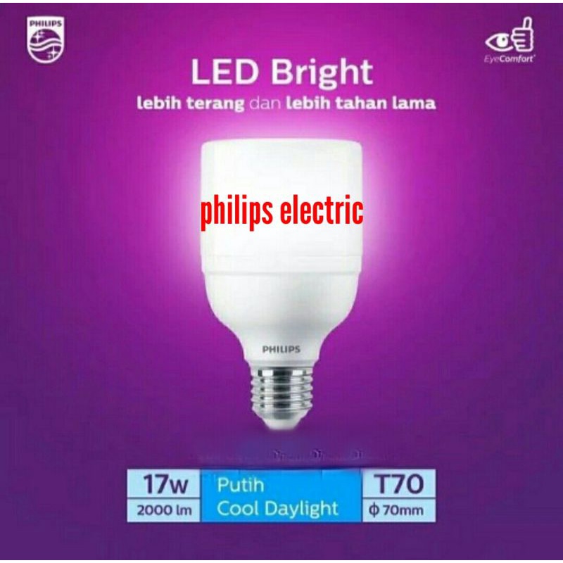Jual lampu philips led bright 17w 17 w 17wat 17 watt | Shopee Indonesia