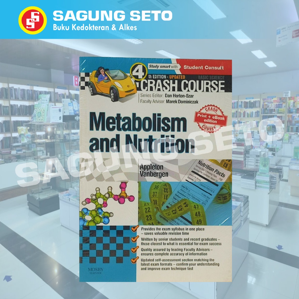 Jual CRASH COURSE METABOLISMAND NUTRITION 4ED UPDATED -APPLETON ...