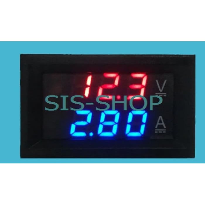 Jual Dual Volt meter & Ampere Meter Digital Ammeter Voltmeter 10A 0-100 VDC | Shopee Indonesia