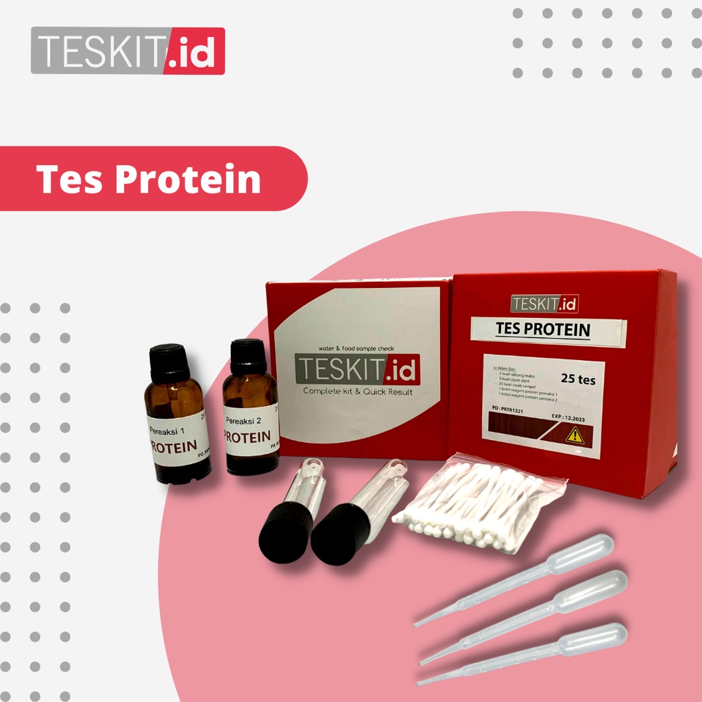 Jual Alat Uji Kandungan Protein, Alat Uji Cepat Makanan isi 25 test ...