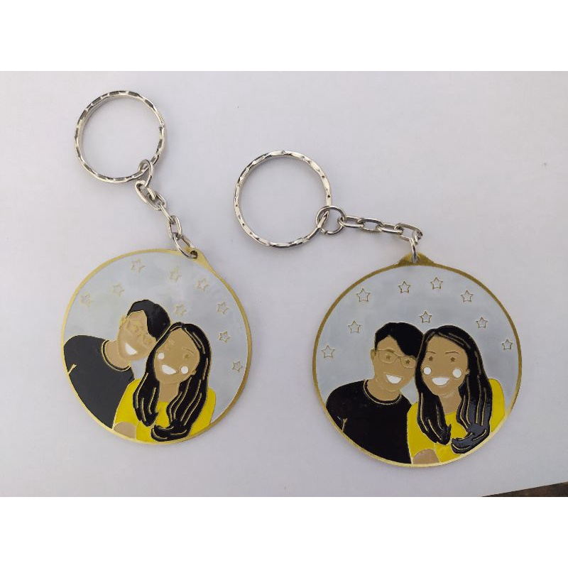 Jual GANCI LOGAM TEBAL 2MM 4PCS (2 BULAT KARTUN, 2 BINTANG) SUDAH ...