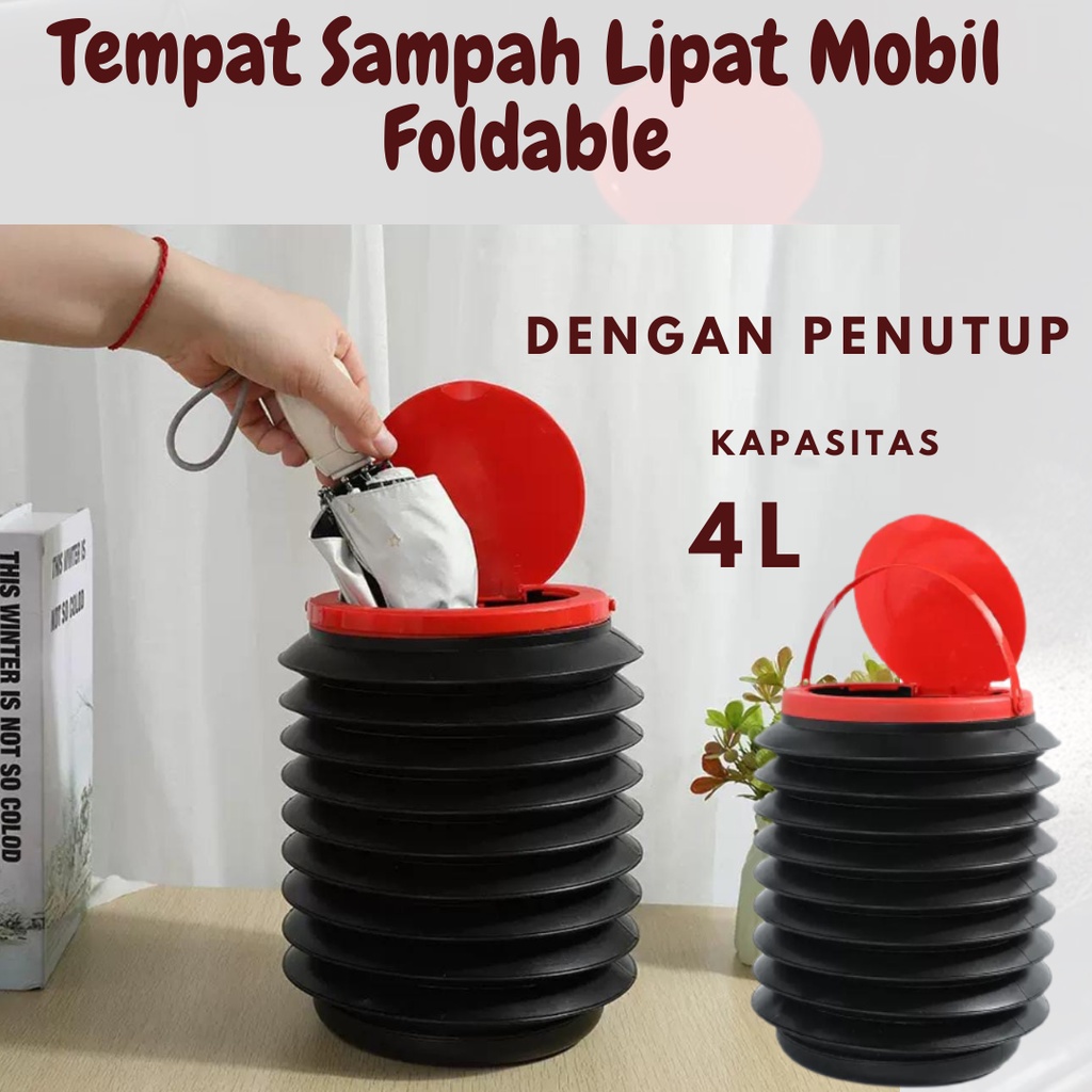 Jual Tempat Sampah Mobil Lipat Car Trash Bin Storage Foldable ...