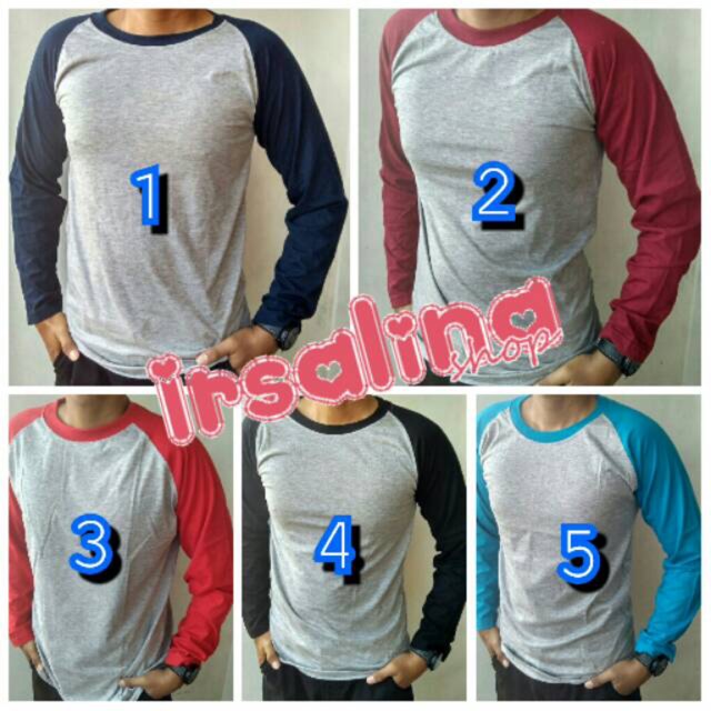Jual Raglan / Kaos Reglan / Reglan Polos / Raglan Kombinasi / Kaos ...