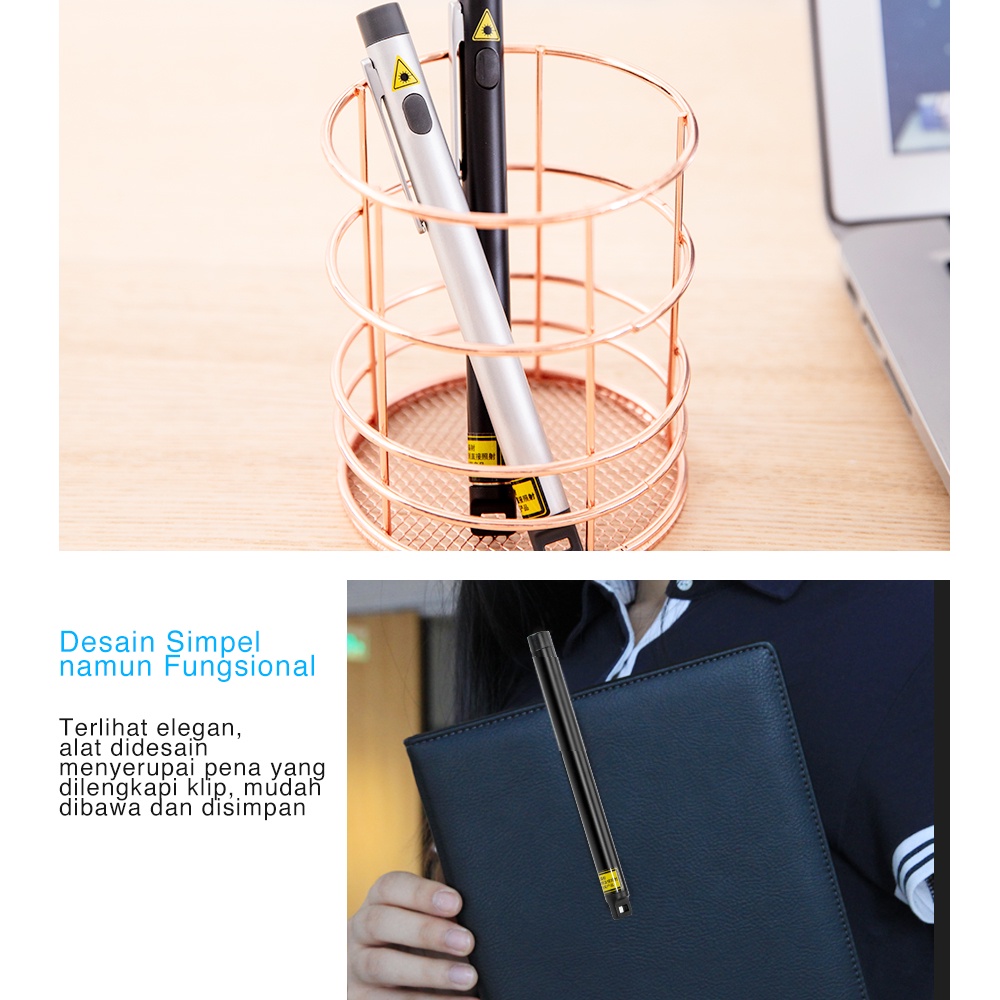 Jual Deli Laser Pointer Wireless Pen Laser Presentasi Sinar Merah Jarak ...