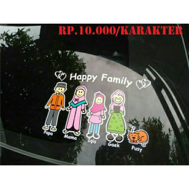 Jual stiker hapy family | Shopee Indonesia