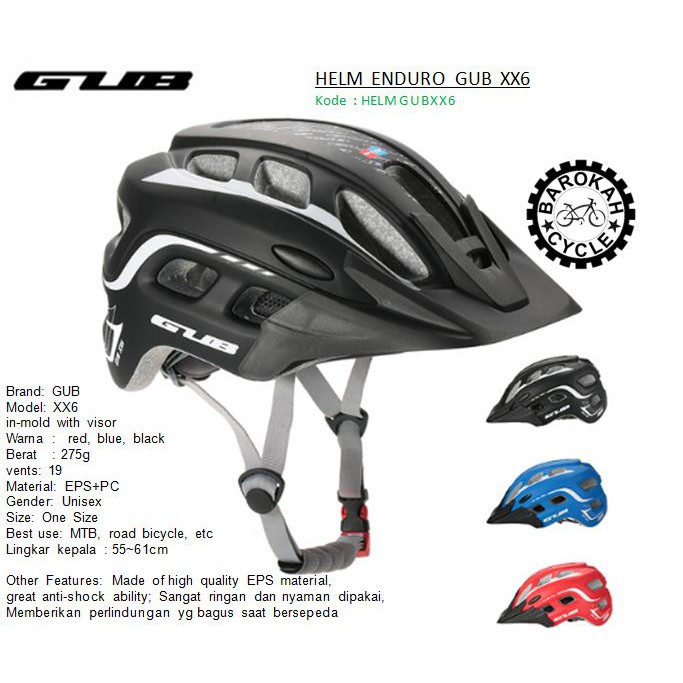 HELM ENDURO GUB XX6 | Shopee Indonesia