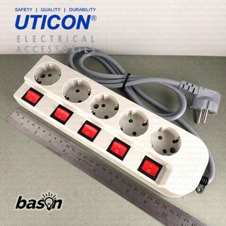Jual UTICON ST1582SW Power Extension - Stop Kontak 5Lubang 1.5Meter ...