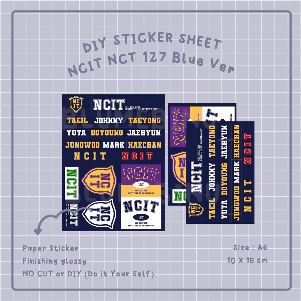 Jual Stiker NCT 127 Ncit Sticker Sheet I Kpop Sticker Nct Ncit | Shopee ...