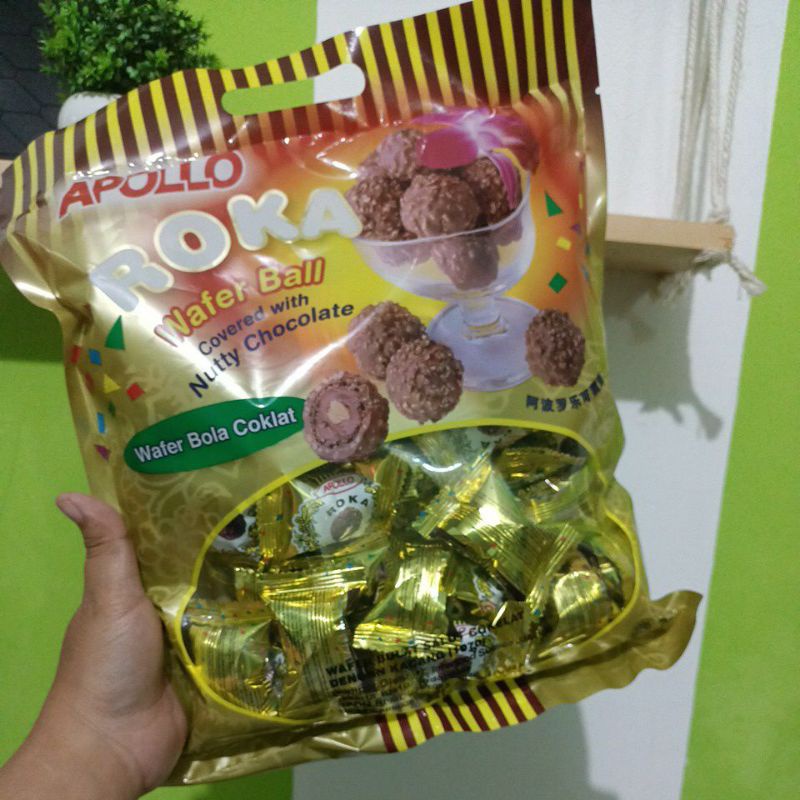 Jual apollo roka /roka wafer ball isi 50pcs | Shopee Indonesia