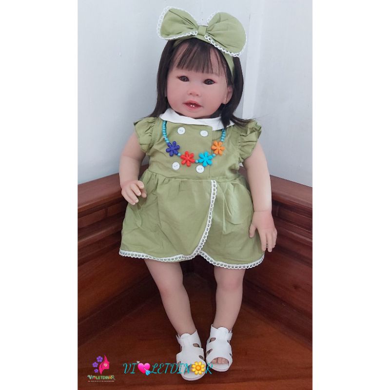 Jual (Pre-Order) PO BONEKA REBORN CHINESE GIRL 60CM DOLL | Shopee Indonesia