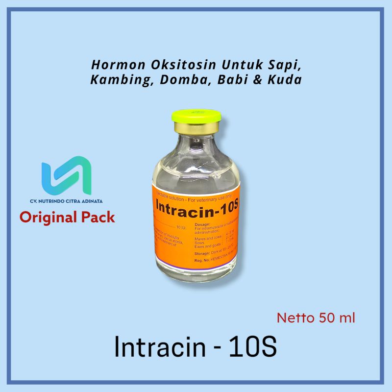 Jual Intracin 10S (Pengganti Oxytocin 10) Hormon Kontraksi Otot Uterus & Kelenjar Susu | Shopee ...
