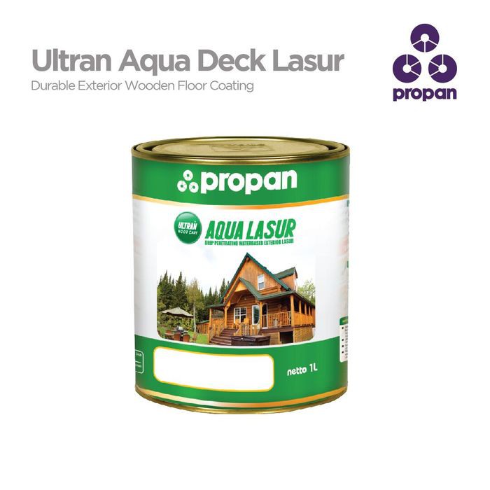 Jual Finishing Kayu Waterbased Propan Aqua Lasur deck kayu exterior ...