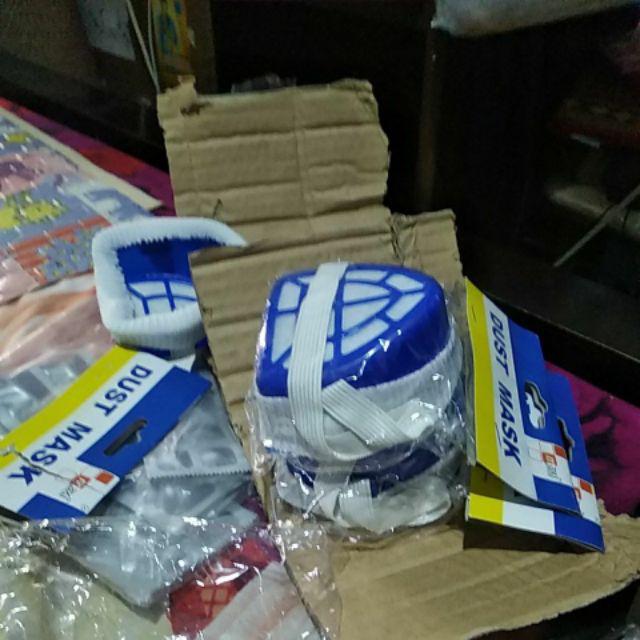 Masker Proyek Safety Anti Debu Masker Biru Respirator Hidung Segitiga ...
