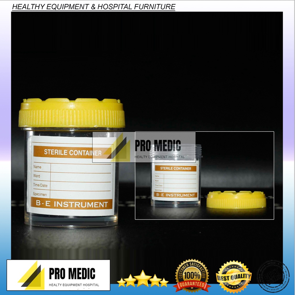 Jual Pot Urine Sterile 60cc Tutup kuning | Container 60 ml 60ml 60 cc ...