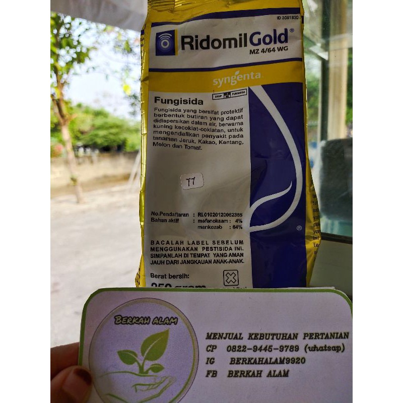 Jual Ridomil Gold MZ 4/64 WG fungisida sistemik dan kontak isi 250 gram ...
