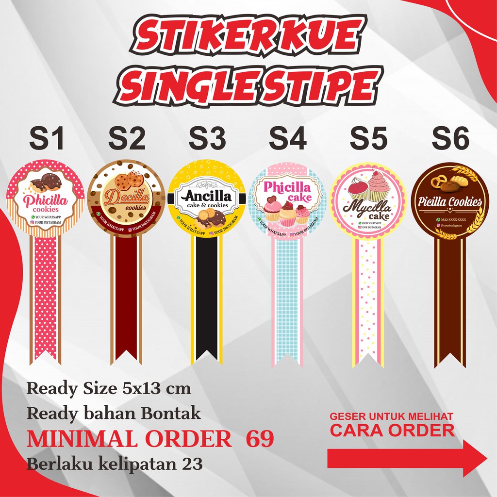 Jual STIKER TOPLES STIKER KUE KERING STIKER LEBARAN LABEL TOPLES STIKER ...