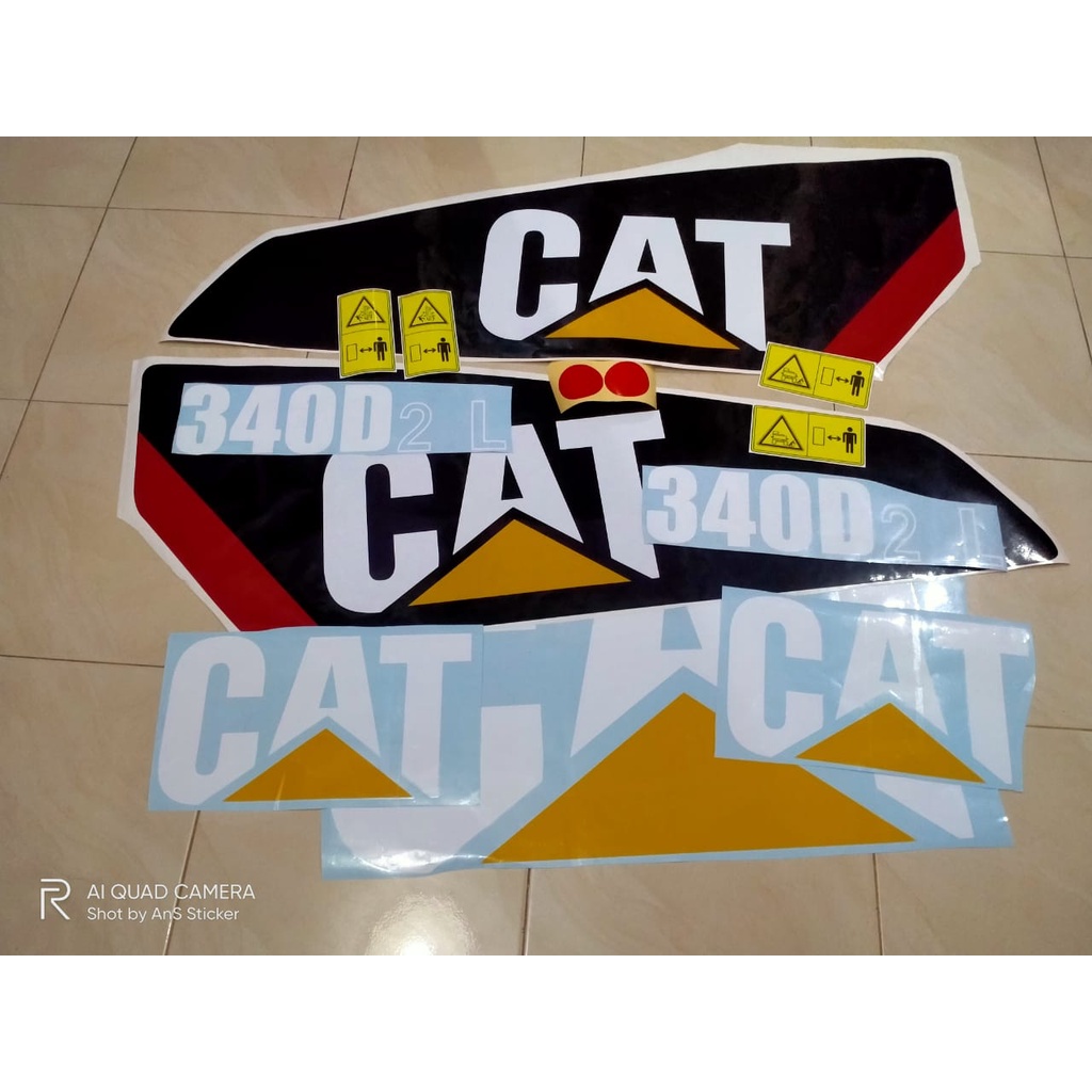 Jual Cutting Sticker Stiker Alat Berat Excavator CATERPILLAR CAT 320D ...