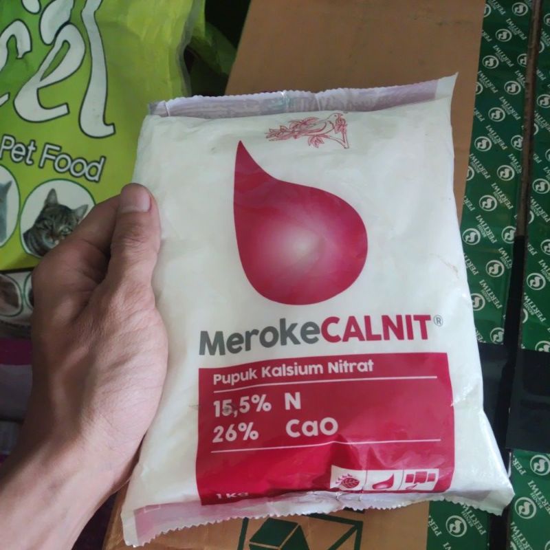 Jual Pupuk Meroke CALNIT 1 kg Kalsium Nitrat Hidroponik Grade | Shopee ...