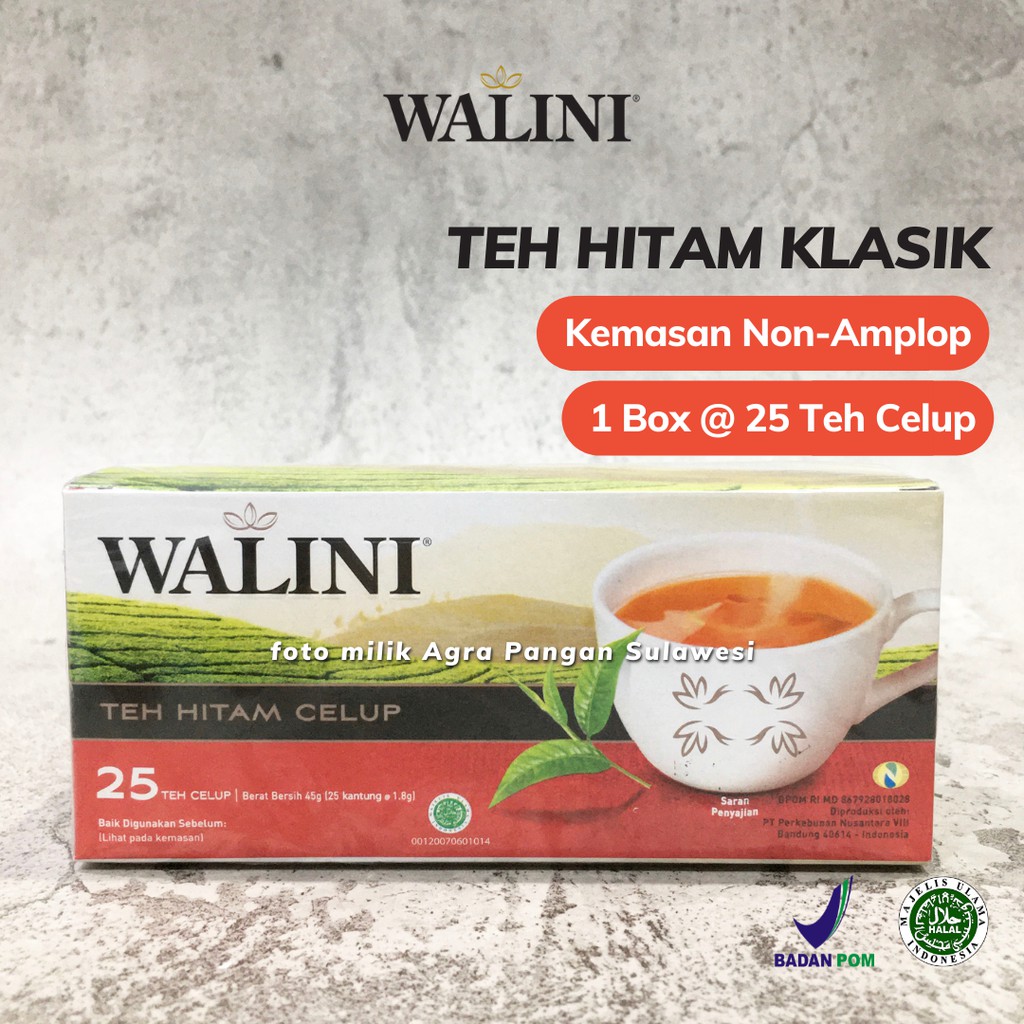 Jual Teh Hitam Klasik WALINI | Black Tea Teh Celup Premium Kemasan Non ...