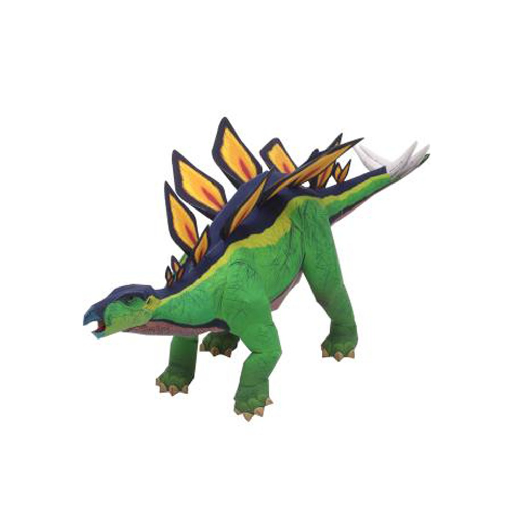 Jual DIY Papercraft Dinosaurus - Stegosaurus green | Shopee Indonesia