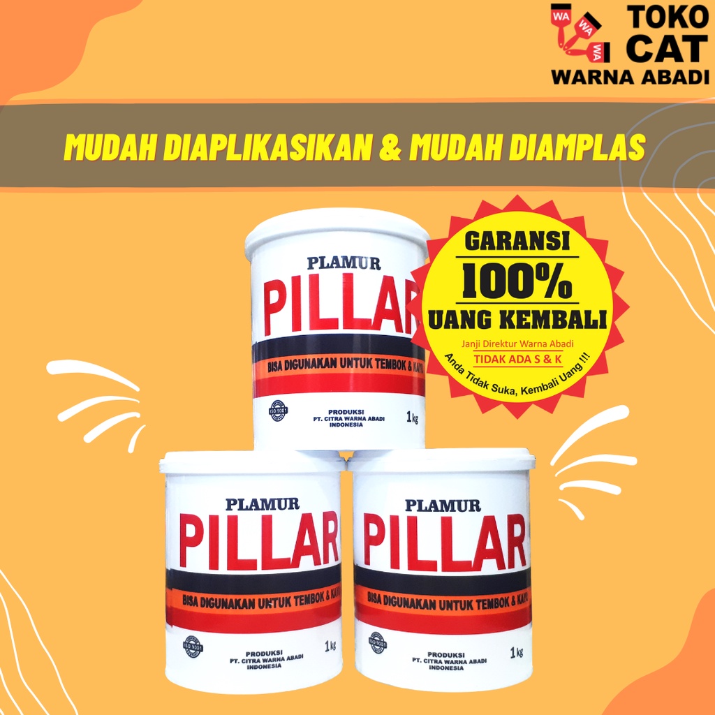 Jual PLAMIR / PLAMUR UNTUK TEMBOK PILLAR 1 KG Indonesia|Shopee Indonesia
