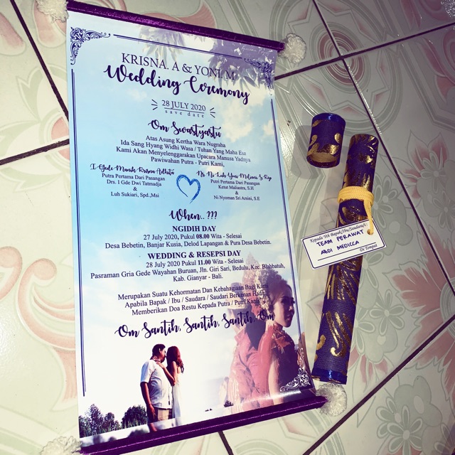 Jual undangan pernikahan style bali | Shopee Indonesia