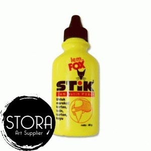Jual Fox Stik 60Gr PVAc Lem Putih Kayu Kertas Botol Kuning | Shopee Indonesia