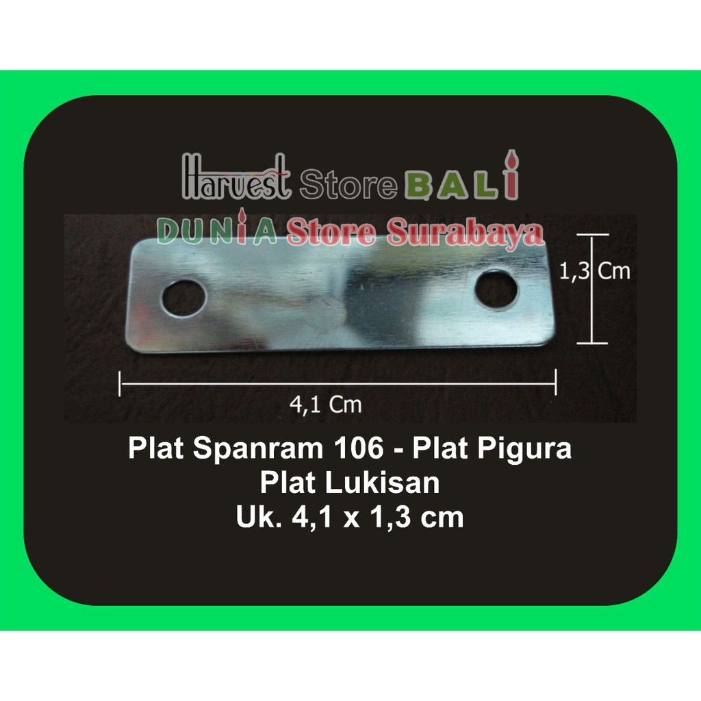 Jual Plat Spanram 106 - Plat Pigura - Plat Lukisan - Isi 1000pcs ...