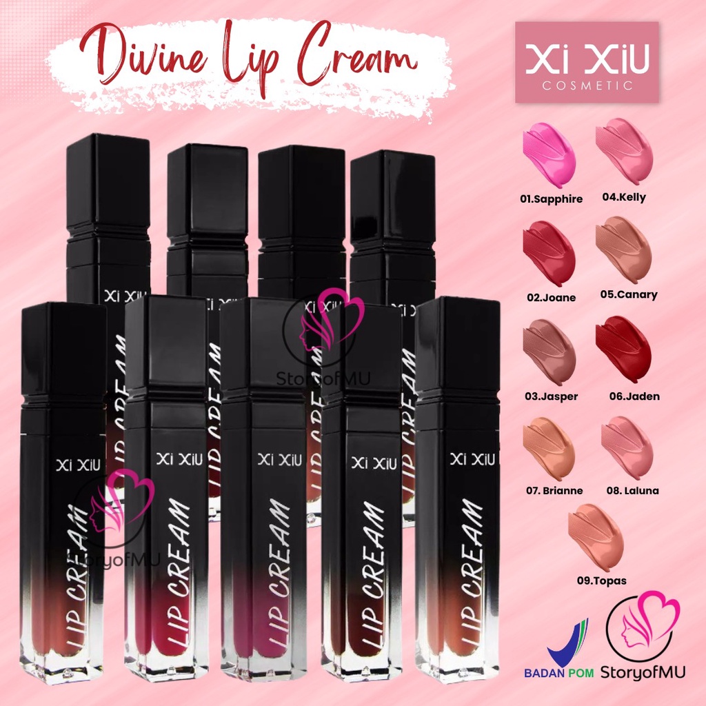 Jual XI XIU Divine Lip Cream Light Pigmented Matte 4gr - Lipstick ...
