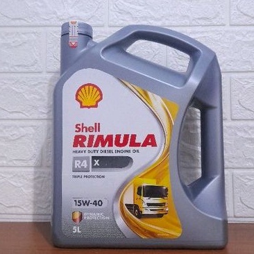 Jual Oli shell rimula r4 x 15w-40 diesel isi 5L-original scan barcode ...