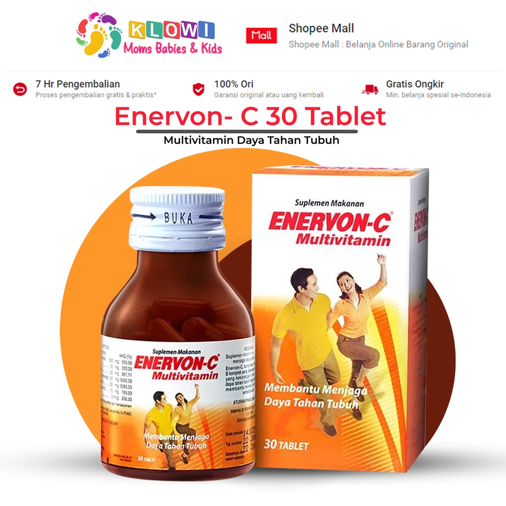 Jual Enervon C Tablet / Enervon C Syrup 120 ml / Enervon C Effervescent ...