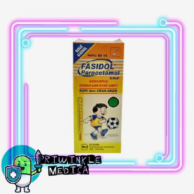 Jual fasidol paracetamol sirup syr syrup obat turun demam panas nyeri ...