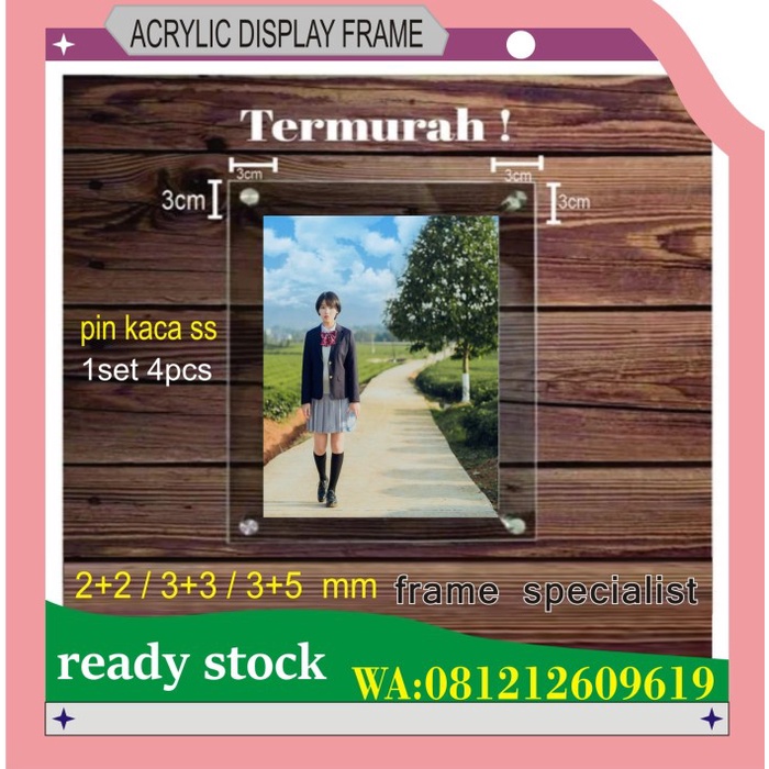 Jual Wall Freme / Frame Akrilik Display / Poster Brosur A3 2Mm 48X36Cm ...