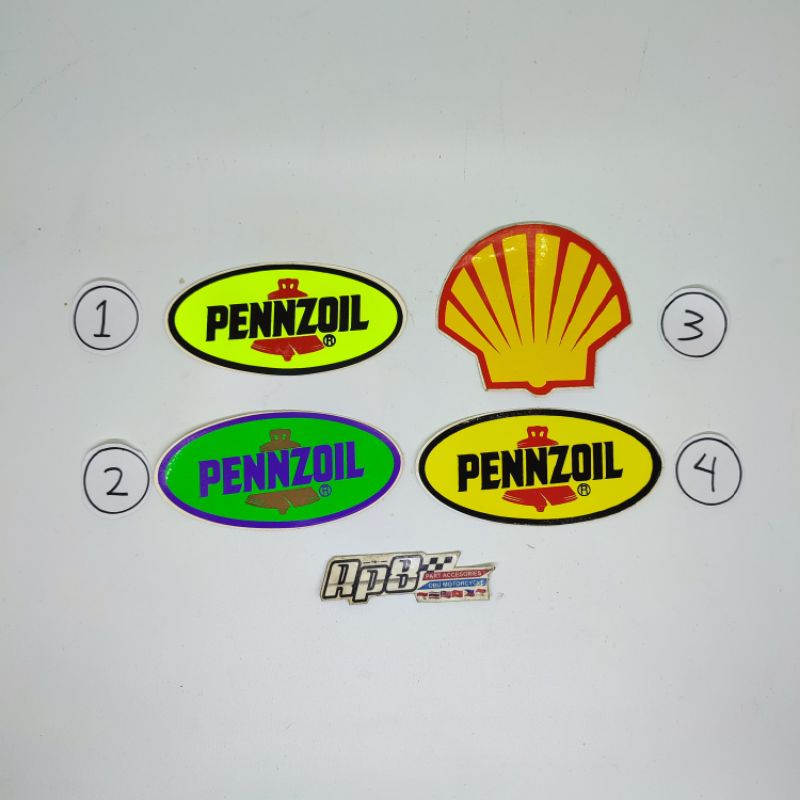 Jual stiker sticker vintage racing oil pennzoil shell | Shopee Indonesia