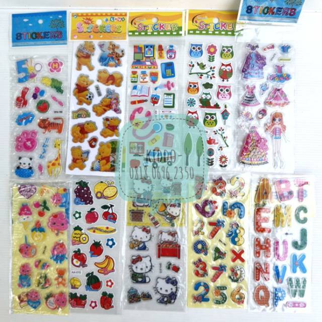 Jual Stiker tempel karakter lucu untuk anak-anak - K2 | Shopee Indonesia