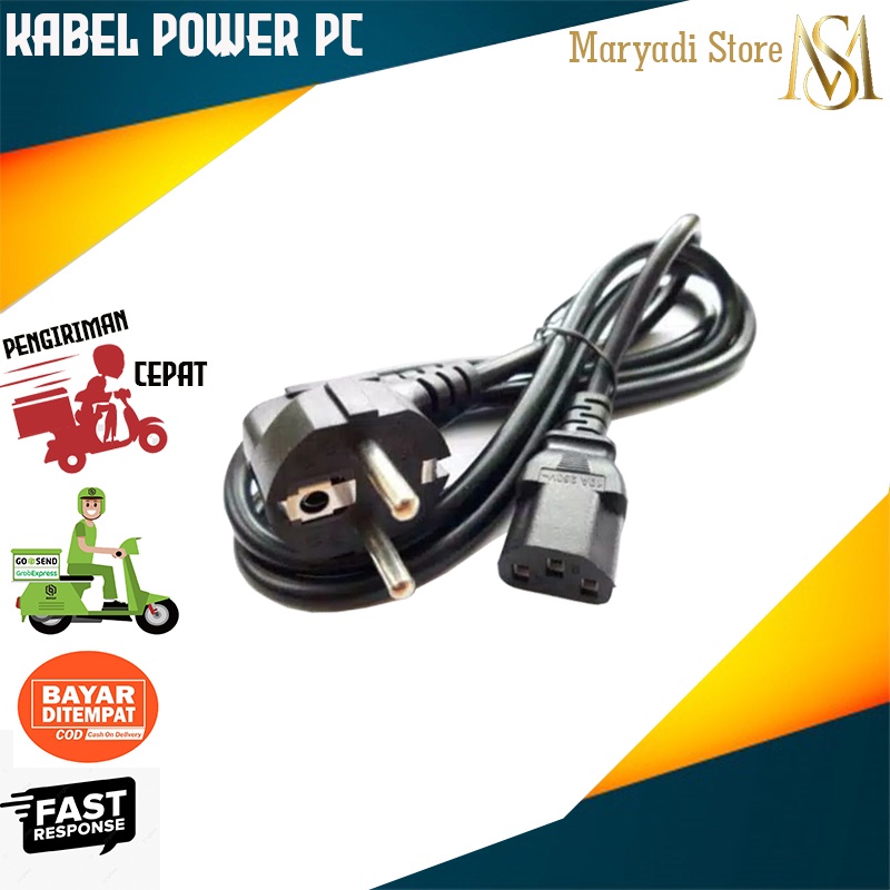 Jual Kabel Power Pc / Kabel Power 3 Lubang / Kabel Power Monitor ... Jual Kabel Power Pc / Kabel Power 3 Lubang / Kabel Power Monitor ...