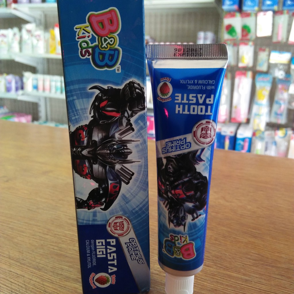 Jual B&B KIDS TOOTHPASTE OPTIMUS PRIME STRAWBERRY/ RUMAH SUSU Indonesia ...