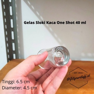 Jual Gelas Sloki Kaca One Shot 40 ml Espresso | Shopee Indonesia