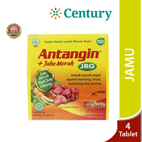 Jual Antangin JRG Tablet Strip / Masuk Angin / Daya Tahan Tubuh ...