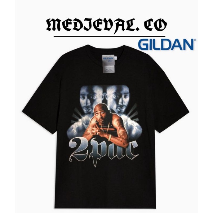 Jual kaos 2PAC baju band rapper hip hop shakur distro black legend ...