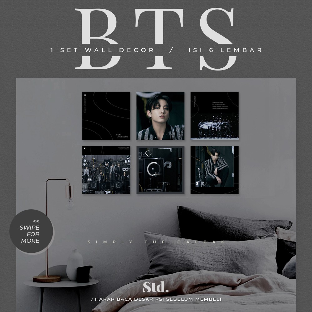 Jual BTS Photobook Wall Decor hiasan kamar dekorasi minimalist ...