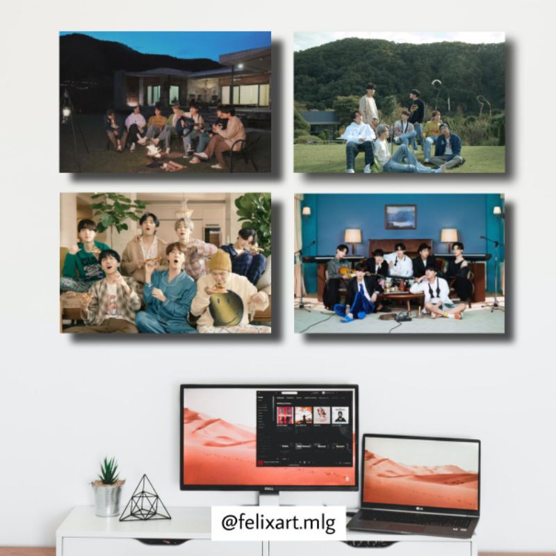 Jual Poster Kpop BTS Life Goes On Frame Kayu Hiasan Dinding Aesthetic ...