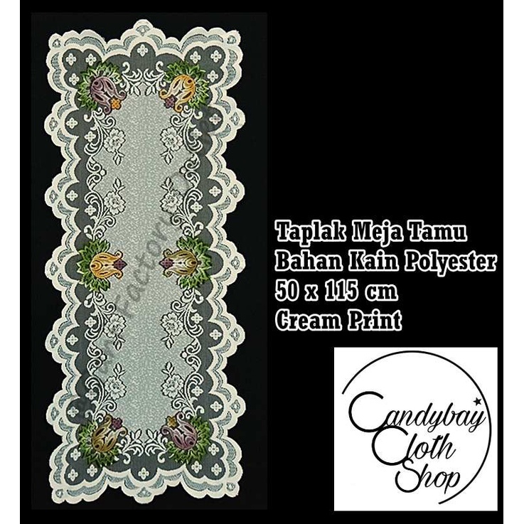 Jual TAPLAK MEJA TAMU Print Minimalis Oblong bahan Kain polyester ...