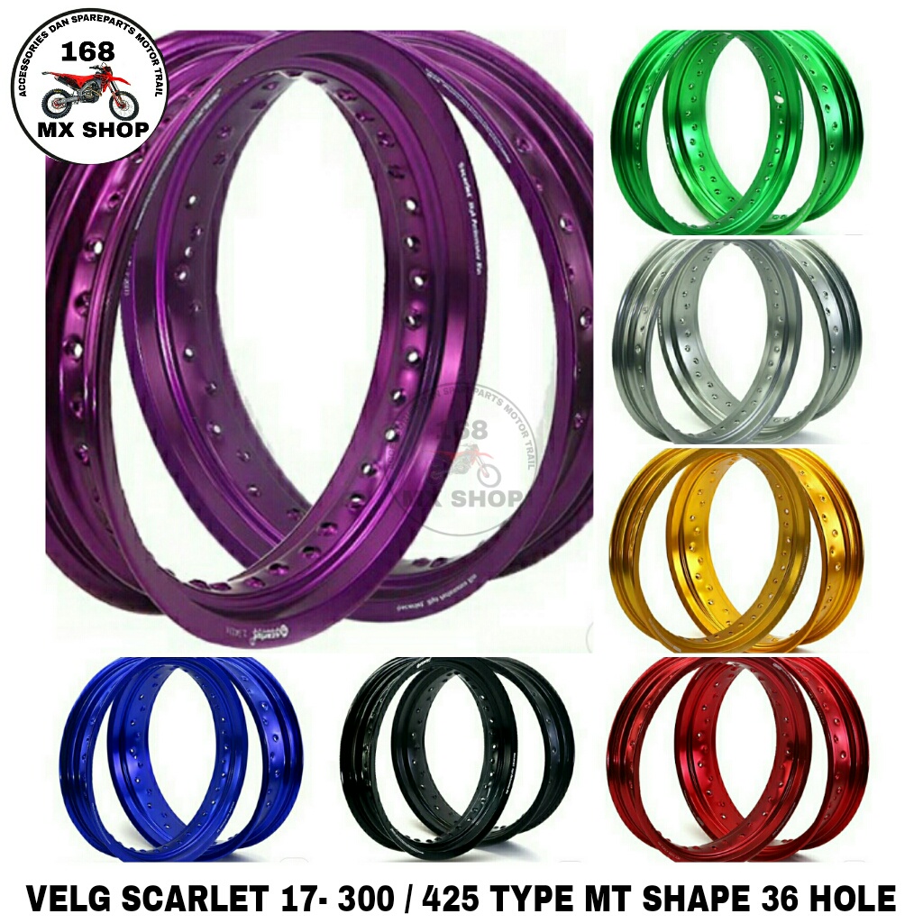Jual Velg Velek Velk Vlek PeleK Pelk Supermoto Rim Aloy Scarlet Ring R ...
