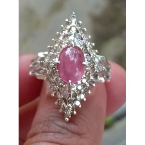 Jual Cincin Ruby dan berlian for lady cantik dan elegan dan model antik ...