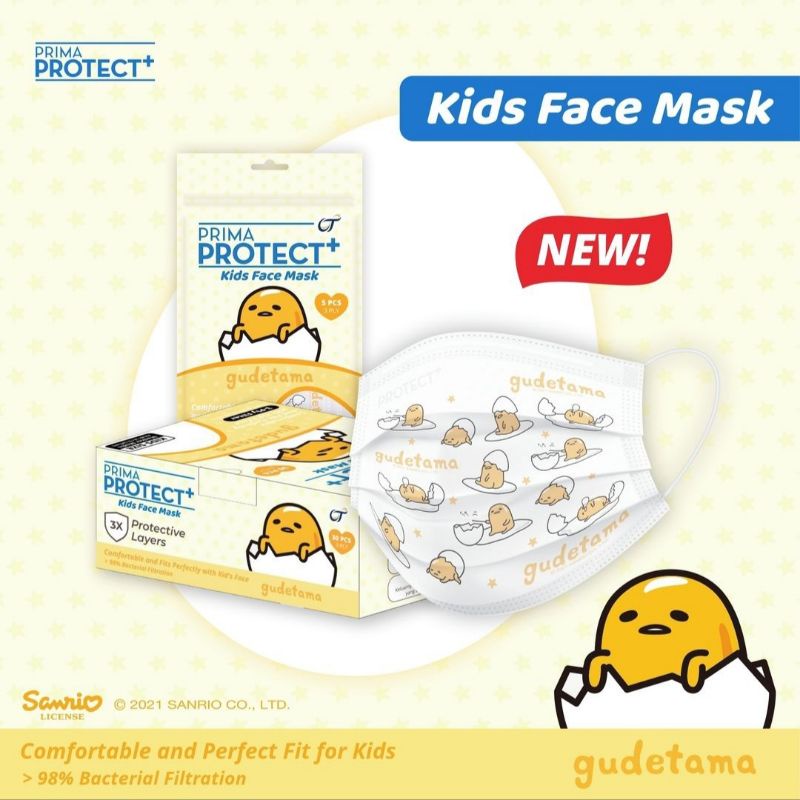 Jual Prima Protect+ Kids Face Mask SANRIO CHARACTERS - Box (isi 30 pcs ...