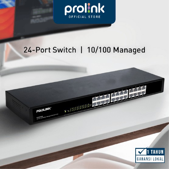 Jual PROLINK Switch 24 Port 100Mbps Managed Ethernet PCSE2450M-1 ...